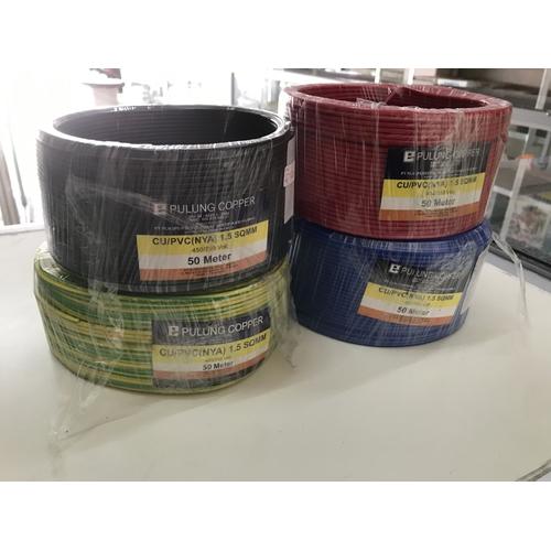 Jual Kabel Listrik Kawat Tunggal PULUNG NYA 1x1,5mm 1x1.5 50 Meter (50M ...