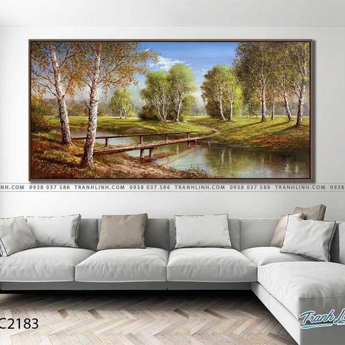 Jual lukisan pemandangan hutan esthetic hiasan dinding dekorasi rumah ...