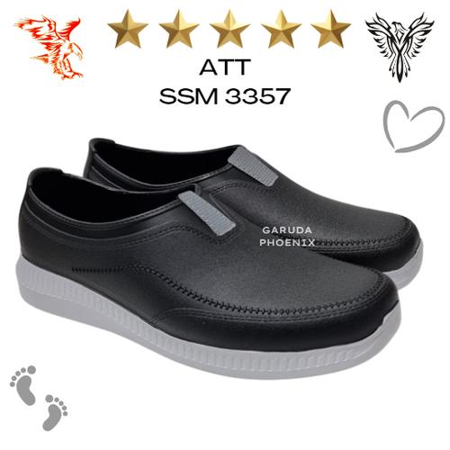 Promo Sepatu Slip On Pria ATT SSM 3357 Anti Air Trendy 39-43 - Abu Abu ...