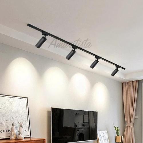 Jual 3Set Lampu Sorot Cafe Track light LED COB 12Watt SNI Rell 2Meter ...