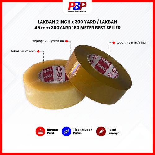 Jual LAKBAN 2 INCH x 300 YARD / LAKBAN 45mm 300YARD 180 METER BEST ...