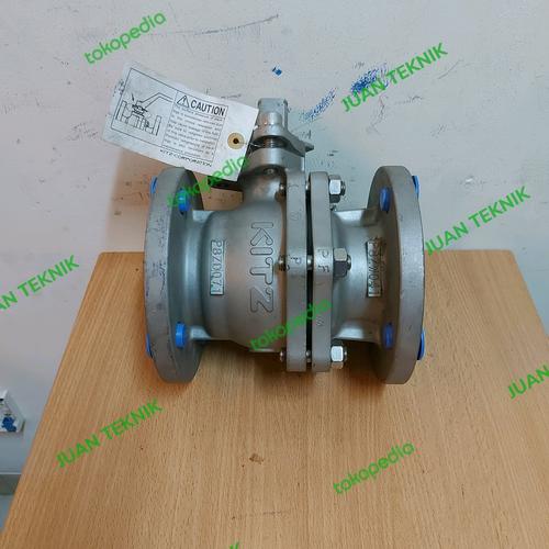 Jual ball valve kitz stainless 21/2" inch dn65 jis 10k ss304 ball valve stainless kitz 21/2 ...
