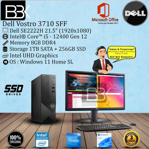 Jual PC Dell Vostro 3710 SFF i5-12400 8GB 1TB+256GB SSD W11HSL OHS 3YR ...