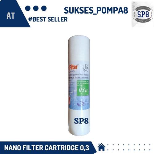 Jual Nano Filter Cartridge 10 Inch / Filter Air Sedimen 0,3 Micron ...