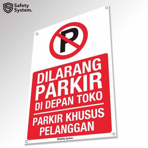 Jual Spanduk Banner Kendaraan Dilarang Parkir Depan Toko Khusus ...