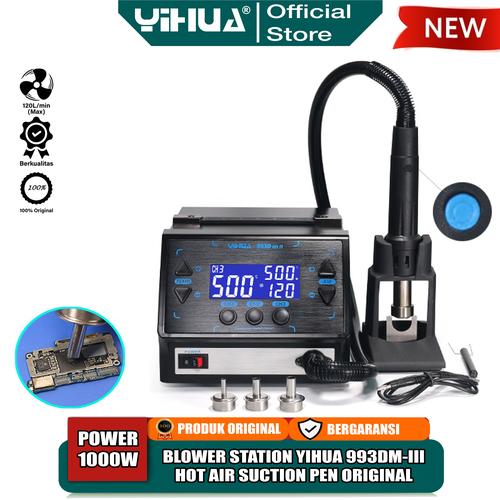 Promo Yihua 993DM-II Blower Solder Uap Hot Air Gun Chanel Suction Pen ORI - Jakarta Pusat ...
