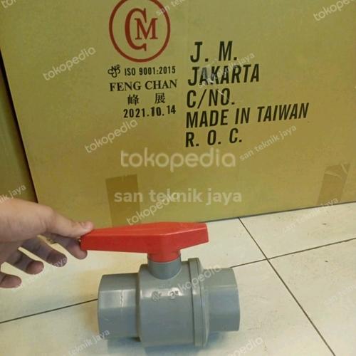 Jual BALL VALVE PVC DRAT 4" INCH / STOP KRAN PVC DRAT DALAM 4" INCH ...