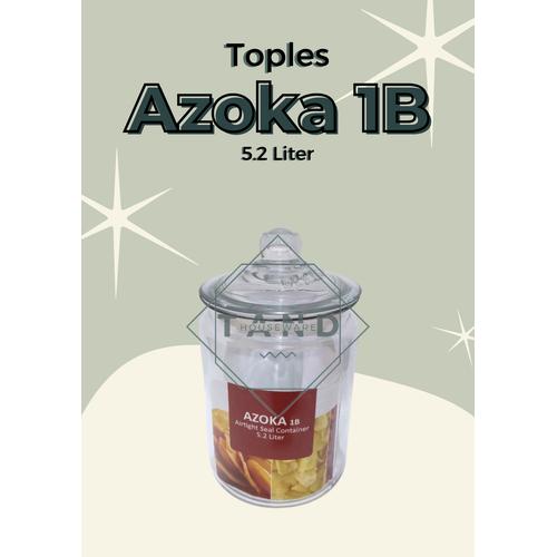 Jual TOPLES KACA AZOKA 1B DLX UKURAN 5.2L KEDAP UDARA READY STOCK (1PCS ...