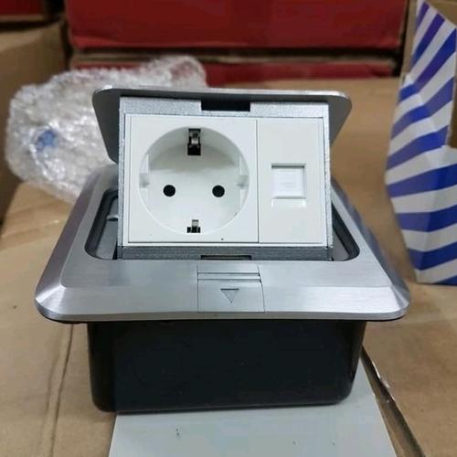 Jual Floor Socket lantai Meja Socket listrik + Lan RJ45 - Jakarta Barat ...