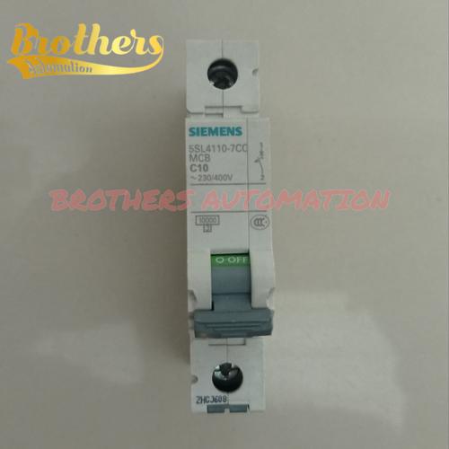 Jual MCB 5SL4110-7CC 10kA, 1-pole, C, 10 A Siemens - Jakarta Barat - Brothers Automation | Tokopedia