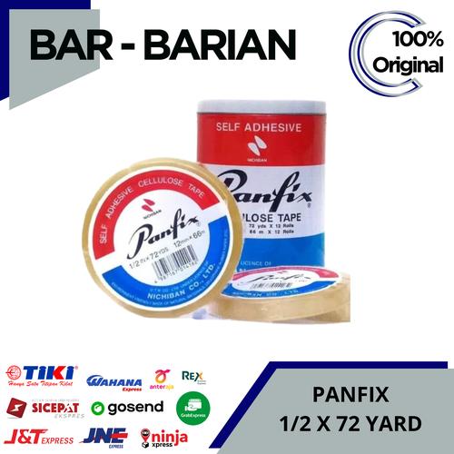 Jual SELOTIP PANFIX 1/2" X 72 YARD / ISOLASI PANFIX 1/2" INC /LAKBAN ...