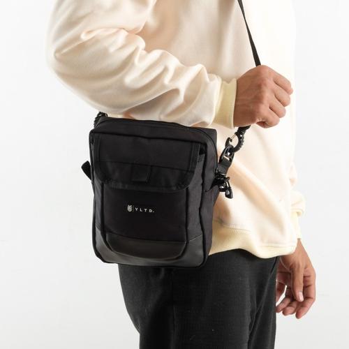 Promo Tas Sling Bag Selempang Pria Distro Cordura Nilon - Hitam - Kab ...