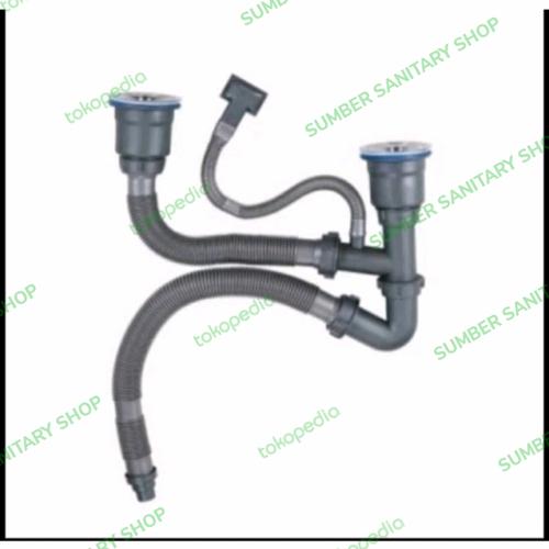 Jual Selang kitchen sink cabang komplit afur /Selang pembuangan sink ...