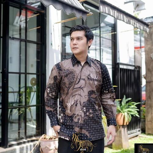 Jual Kemeja Batik Pria Lengan Panjang Ukuran M L XL XXL - Cicak Rowo, M ...