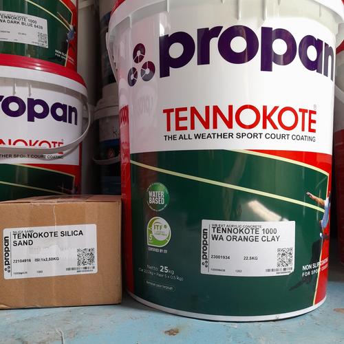 Jual Cat Lapangan PROPAN TENNOKOTE 1000 WA.Warna ORANGE CLAY @25kg ...