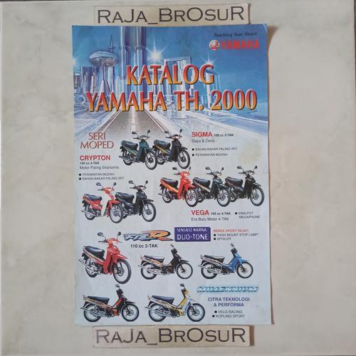 Jual Poster brosur katalog Yamaha 2000 F1ZR Millenium/RX King/RXS/YT115 ...