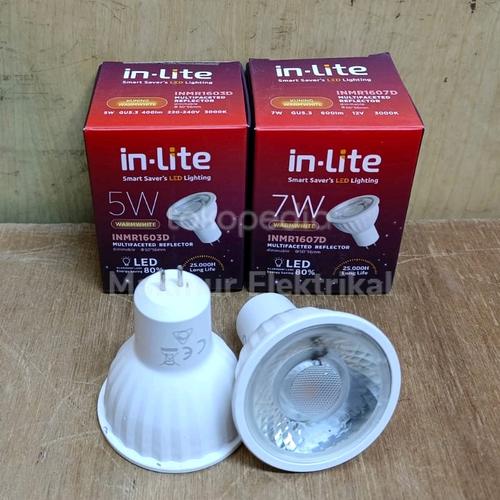 Jual inlite lampu halogen led mr16 dimmer/dimmable 5w/7w 220v/12v led dimer - 7W warmwhite, 12V ...