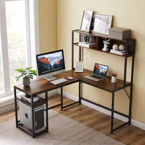 Jual Meja kerja komputer letter L rak buku ambalan CPU - Kab. Purworejo ...