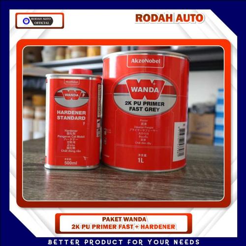 Jual Wanda Primer Surfacer PU 2K Fast Uk.1L Include Hardener - Putih ...