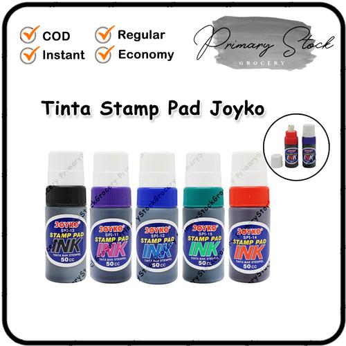 Jual Tinta Stempel Permanen Warna Biru Stamp Ink Refill Pyramid - JOYKO ...