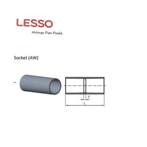 Jual Socket AW PVC Merk Lesso - Jakarta Barat - SumberRejeki Teknik ...