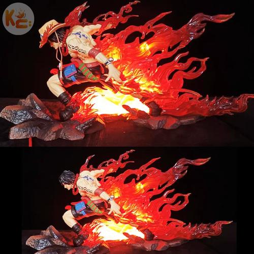 Jual Action Figure LED Ace D. Portgas One Piece GK Drift Flame Badboy ...