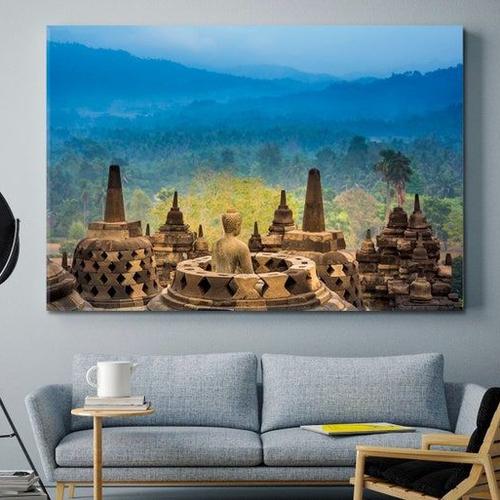 Jual Lukisan Candi Borobudur asli lukisan tangan 120× 150 cm (handmade ...