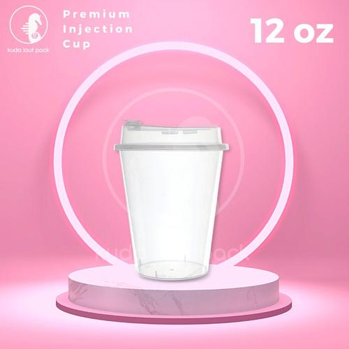 Jual Cup Plastik 12Oz/ Cup Injection 12 Oz/ Gelas Plastik 1 Pack ...