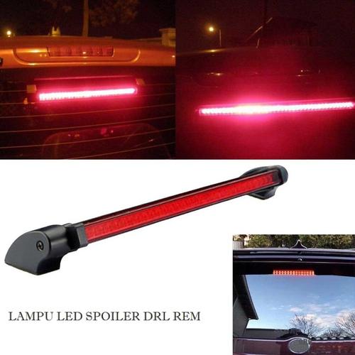 Promo Lampu Led Spoiler Rem Stop Belakang Merah 12V Tempel Kaca Mobil ...