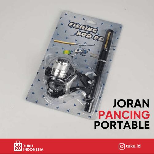 Promo Joran Pancing Pena Portabel Fish Pen Mini Antena Rod - Hitam, 1 ...