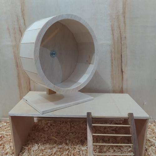 Jual Mainan Hamster wheel kayu kincir hamster kayu 15cm - Kab. Bogor ...