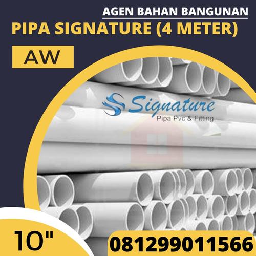 Jual Pipa PVC Signature Aw 10" (Grosir) Warna Putih Panjang 4 Meter ...