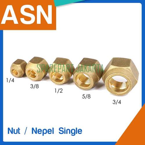 Jual NEPEL AC | NUT AC | KEPALA NEPEL PIPA AC - nat 1/4" - 3/8" - nat 3 ...