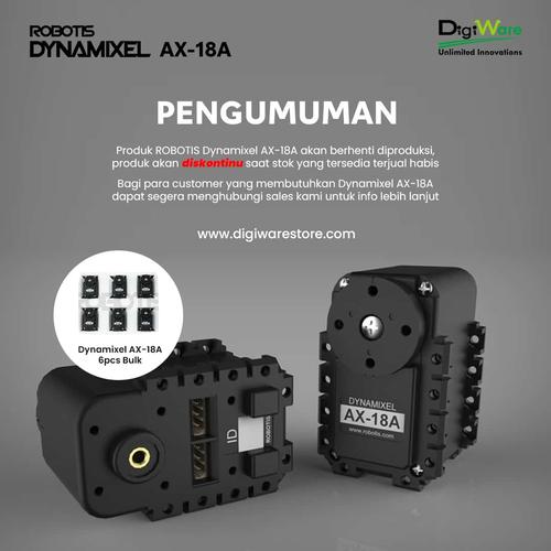 Jual Dynamixel AX-18A 6pcs Bulk (pre-equipped /w B01-HORN) - Kota Surabaya - DigiWare Store ...
