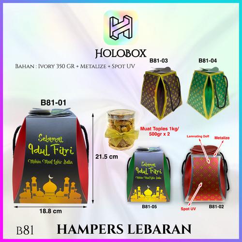 Jual Dus Toples Kue Kotak Lebaran Packaging Idul Fitri Box Hamper - B81 ...