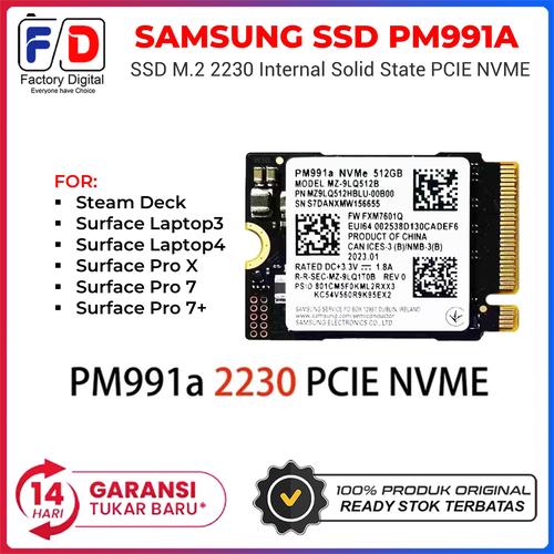 Promo Samsung PM991A 256GB 512GB 1TB SSD M.2 2230 For Steam Deck Surface - SSD 1TB - Jakarta ...