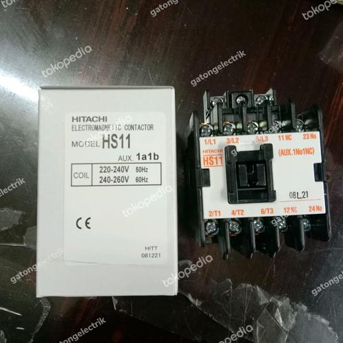 Jual contactor Hitachi HS-11 1no1nc 220v kontaktor hitachi - Jakarta ...