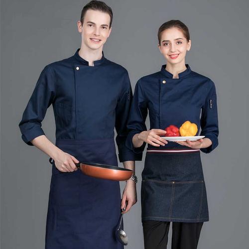 Jual Baju Koki Chef Jacket Koki Chef Seragam Koki Jacket Chef - Navi ...