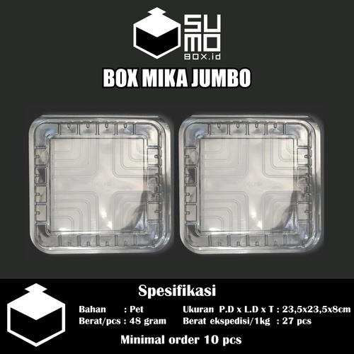 Jual Box mika plastik bening jumbo 1x untuk kue bolu ukuran besar ...