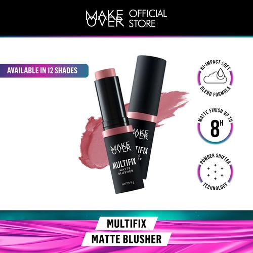 Promo MAKE OVER Multifix Matte Blusher 9 g - Blush On Stick - 01 Rose ...