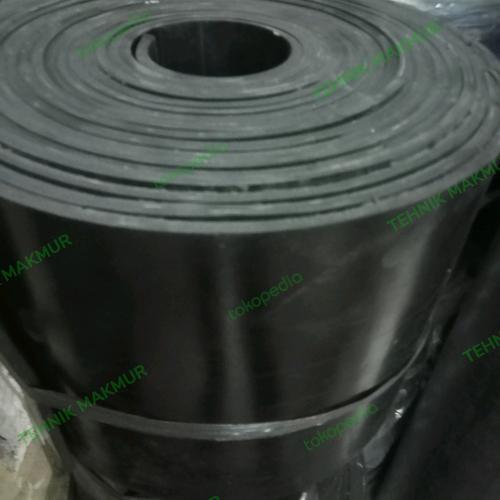 Jual rubber sheet/karet hitam lembaran tebal 2mmx1mtrx20mtr/rol ...