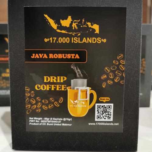 Jual 17000 Islands Drip Bag Coffee JAVA ROBUSTA ( isi 5 /10 sachets ...