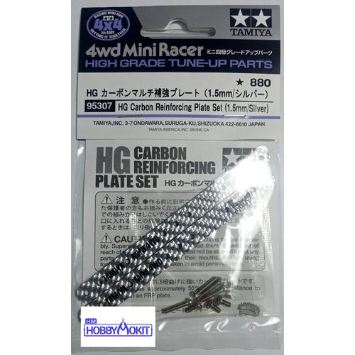 Jual TAMIYA 95307 HG Carbon Reinforcing Plate Set (1.5mm/Silver) - Kota ...
