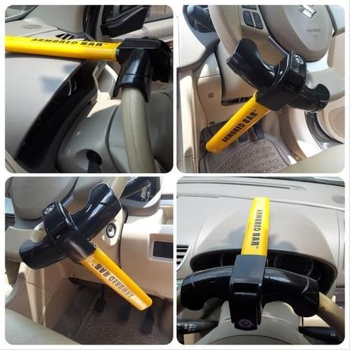 Jual kunci stir mobil armored bar universal/kunci stang stir mobil ...