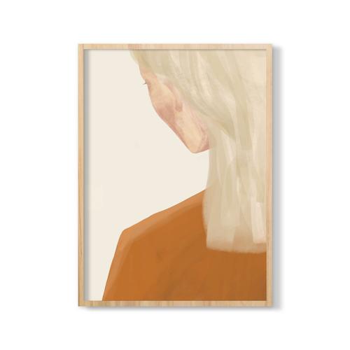 Jual Poster "Mustard Colored Sweater" + Premium Frame Kayu - Hitam+mat ...