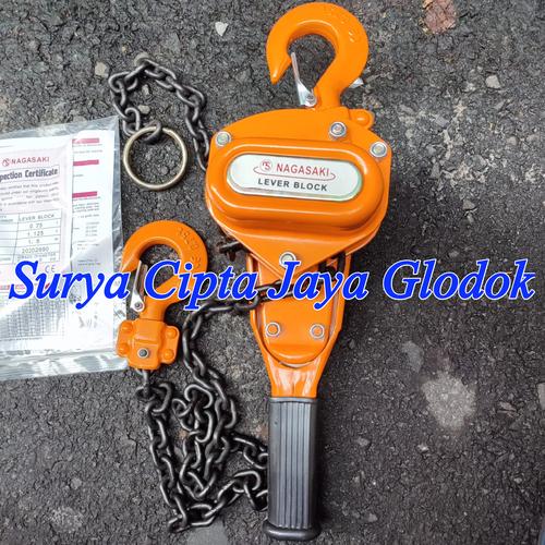 Jual Lever block hoist 9 ton 1,5 meter Alat angkat barang merk NAGASAKI ...