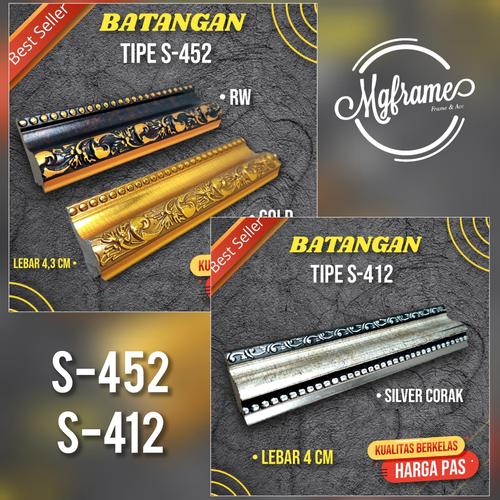 Jual BATANGAN TYPE S 452 3M/BATANGAN ECER/LIS PLAVON/LIS BINGKAI/LIS ...