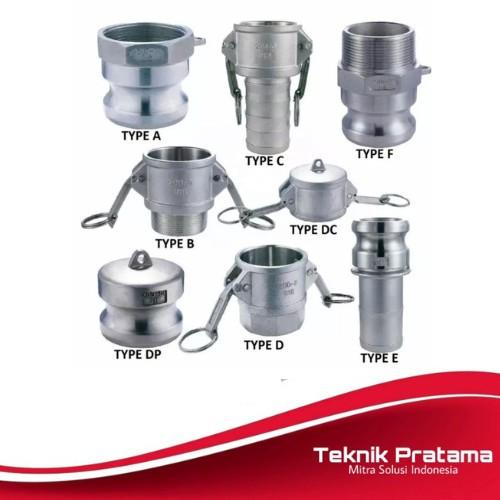 Jual Camlock Aluminium All Type A B C D DC E F Size 4 Inch - E ...