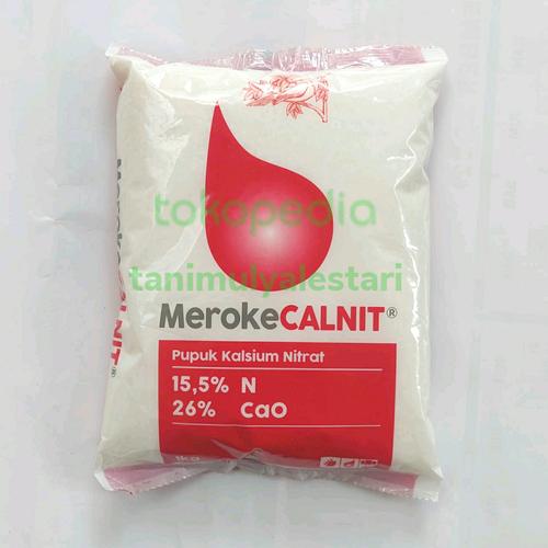 Jual pupuk Calnit Meroke 1kg, N15,5% CaO26%, cegah Rontok buah, ORI ...
