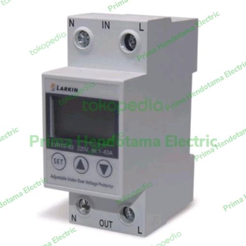 Jual Digital Under Over Voltage Relay 1 PHASE Larkin LVR1S-63 ...